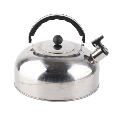 3L L Steel Whistling Tea Kettle Fast Heating One Touch Buttons Whistling Kettle With Insulated Handle For Home 3L L Steel Whistling