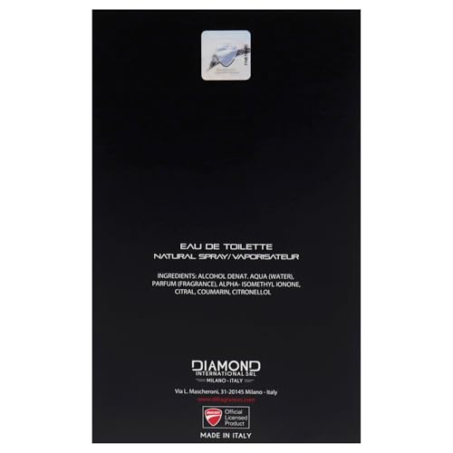 DUCATI Fragrance for Men - Aromatic Fougere Scent - Opens with Tangerine and Bergamot Notes - Blended with Lavender - For Intense and Bold Men Looking to Exude Style - 3.4 EDT Spray