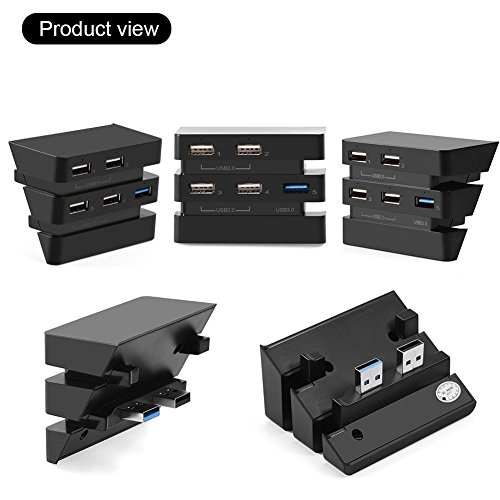Portable USB Hub 2.0 & 3.0 Hub Controller Adapter for PS4 Pro Console