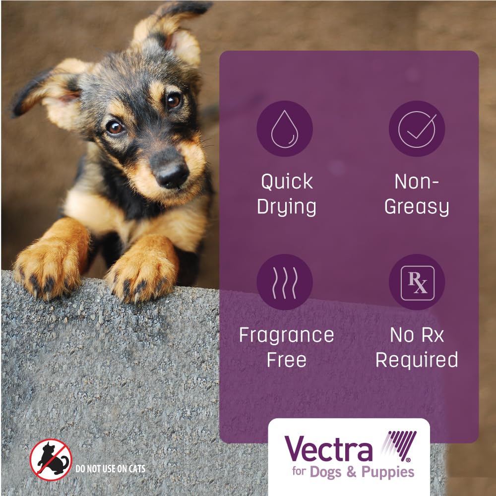 Vectra® for Dogs & Puppies Flea Treatment & Prevention for Medium Dogs (21-55 lbs.) 3-Month Supply