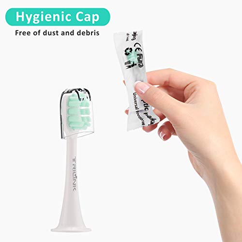 Replacement Toothbrush Heads Compatible with Xiaomi Mijia/Mi Home T300 T500 T700 Series Sonic Electric Brush Handles(6-Pack)