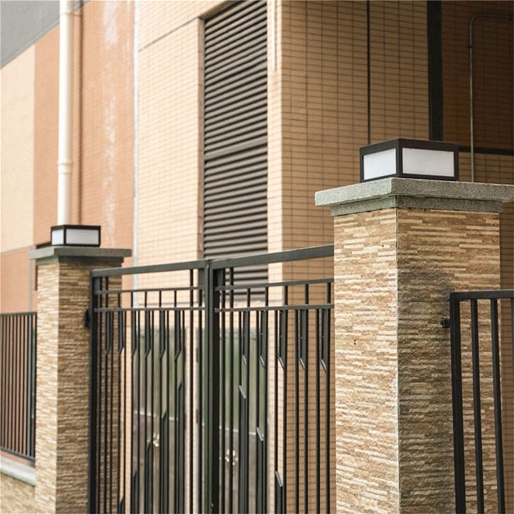 KLFJFD Solar Lights Outdoor,Modern Waterproof Villa Garden Gate Lights,Aluminum Lamp Body,Waterproof and Rustproof,for Home Garden