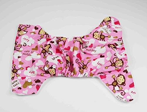 Tutim Reusable Diapers, Washable and with Organic Bamboo insertions, for Kids and Babies Between 0-3 Years (Mono)