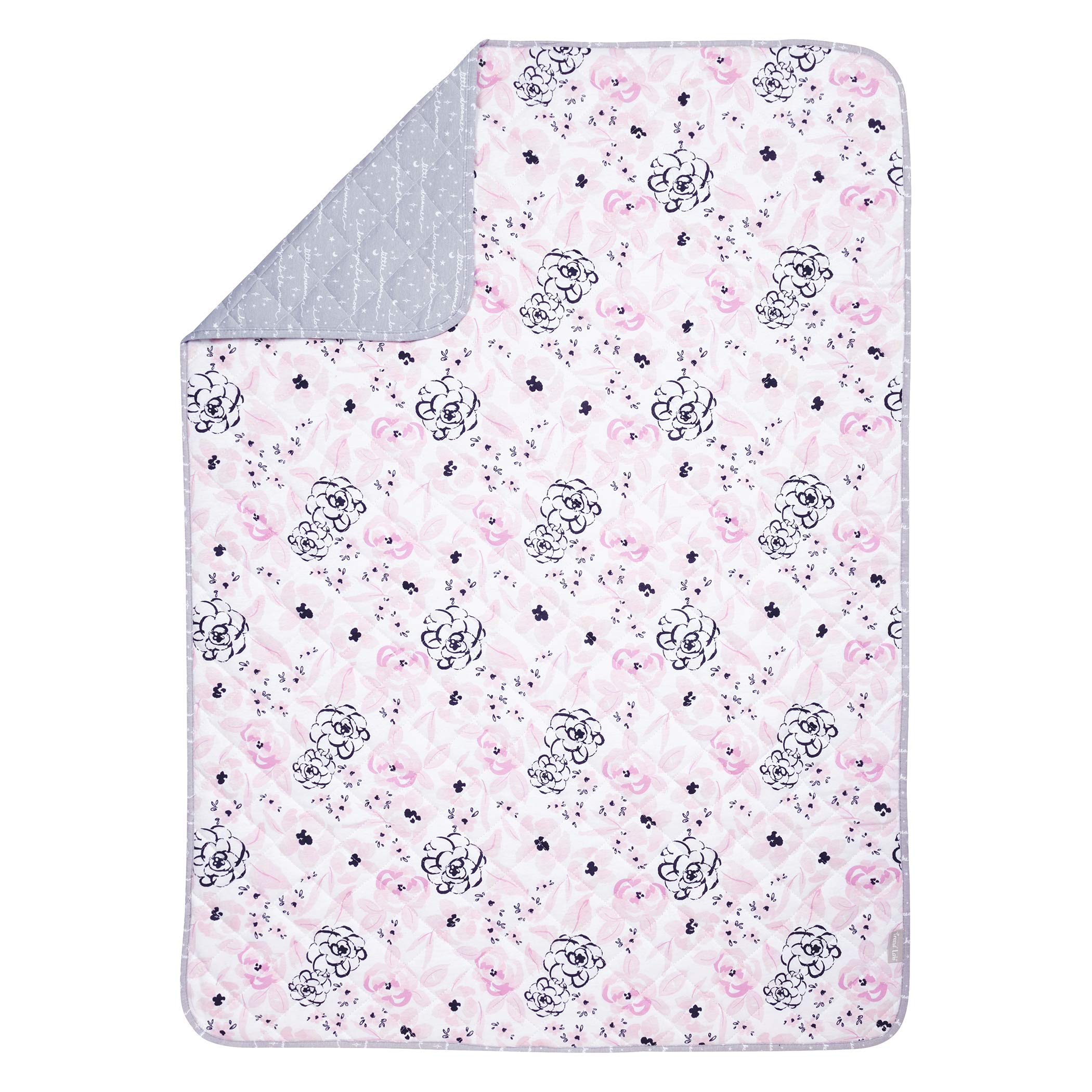 Trend Lab Quilted Jersey Baby Blanket, Watercolor Floral
