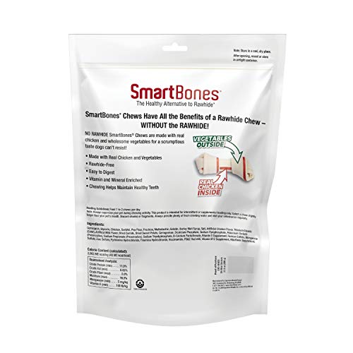 SmartBones Mini Bones with Real Chicken 56 Count, Rawhide-Free Chews for Dogs, SBC-00458
