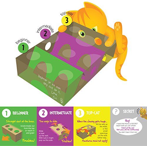 Cat Amazing Classic – Cat Puzzle Feeder – Interactive Enrichment Toy – Cat Treat Puzzle Box – Food Maze for Indoor Cats – Best Cat Toy Ever!