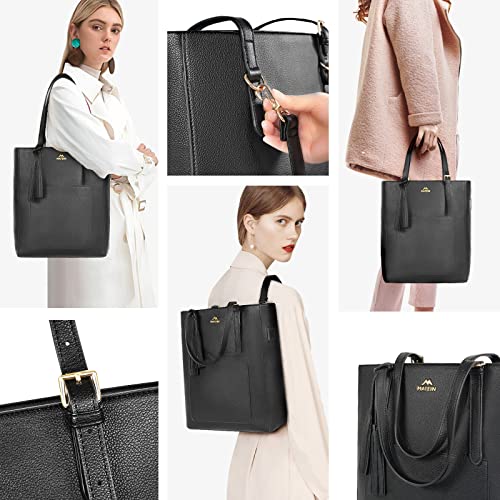 Backpack Purse for Women, Soft Vegan Leather Travel Backpack with USB Charging Port, Quilted Laptop Backpack for Women, Convertible Soft Leather Backpack Purses Fashion Water Resistant Shoulder Bag