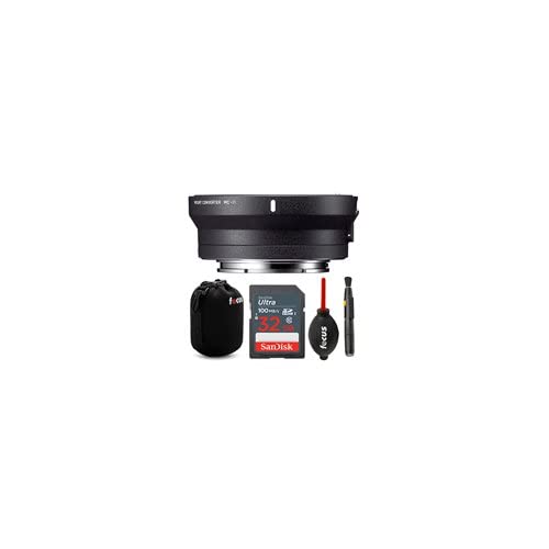 Sigma MC-11 Mount Converter/Lens Adapter Canon EF-Mount Lenses to Sony E with 32GB Ultra SDHC UHS-I Memory Card and Accessory Bundle