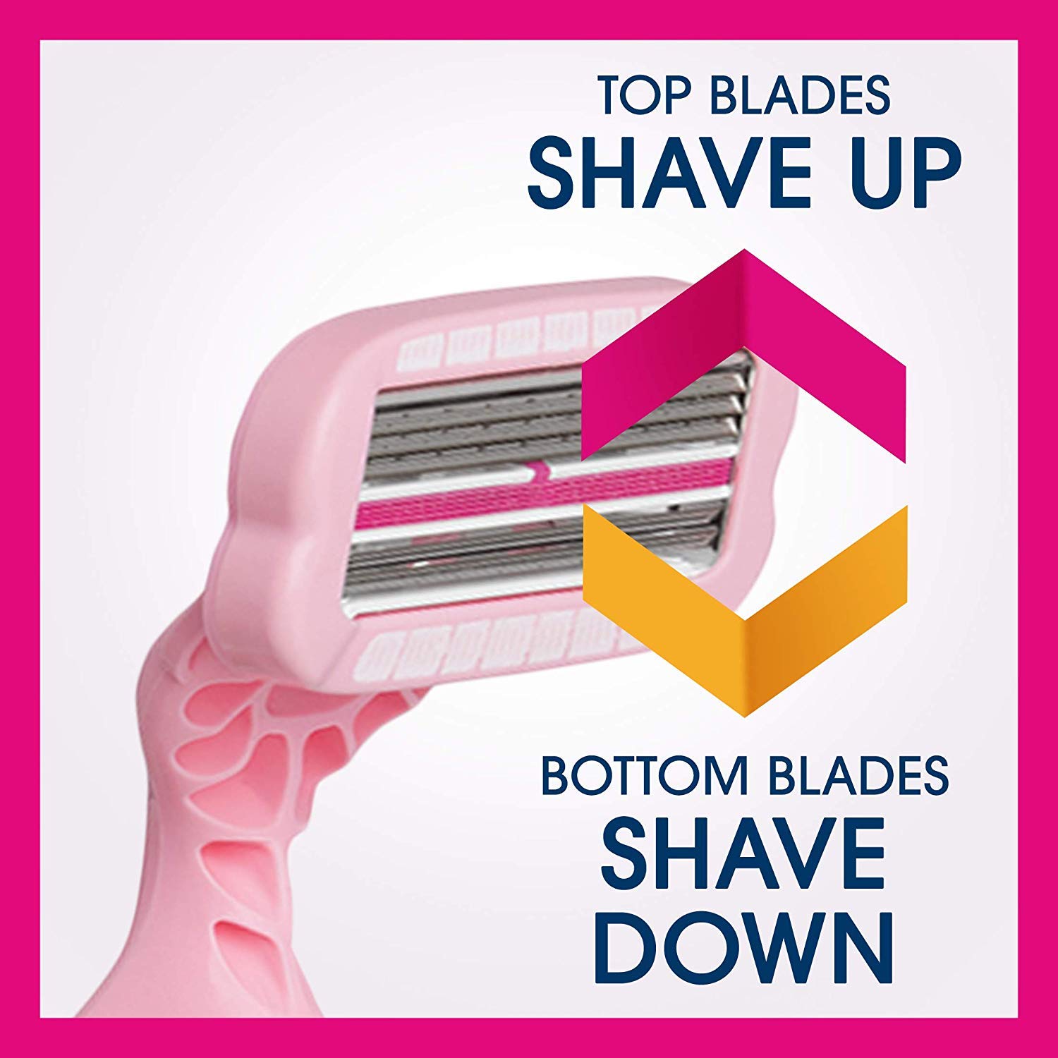 Schick Intuition f.a.b. Disposable Razors - Bi-Directional Blades - 3 Count Razors Per Package - Pack of 2 Packages