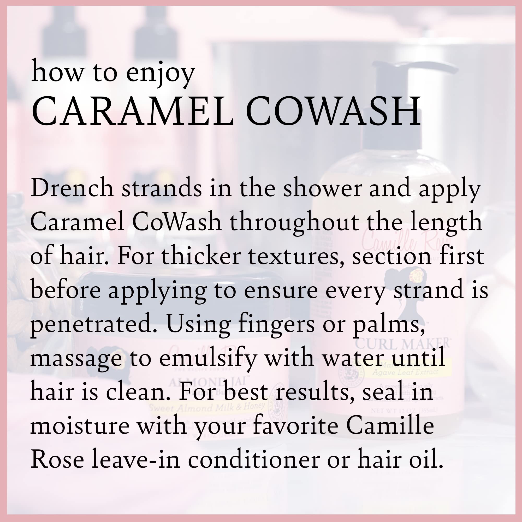 Camille Rose Naturals Caramel Cowash Cleansing Conditioner, 8 Oz