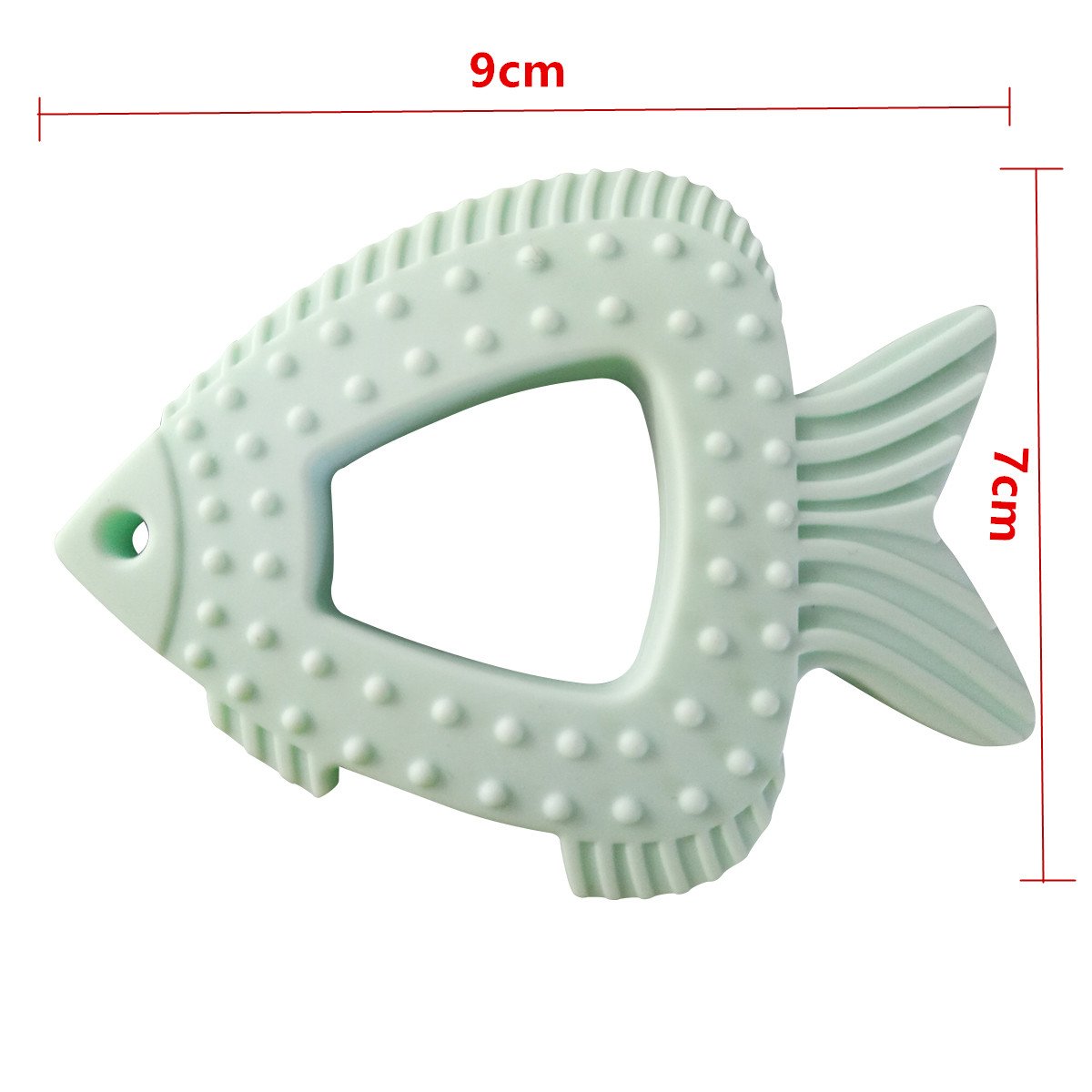 Baby Teether 3 M+,Chew Toys for Kids Boy Girl Biting Chewing Needs,Funny Fish Teether,Durable, Food Grade Silicone BPA-Free