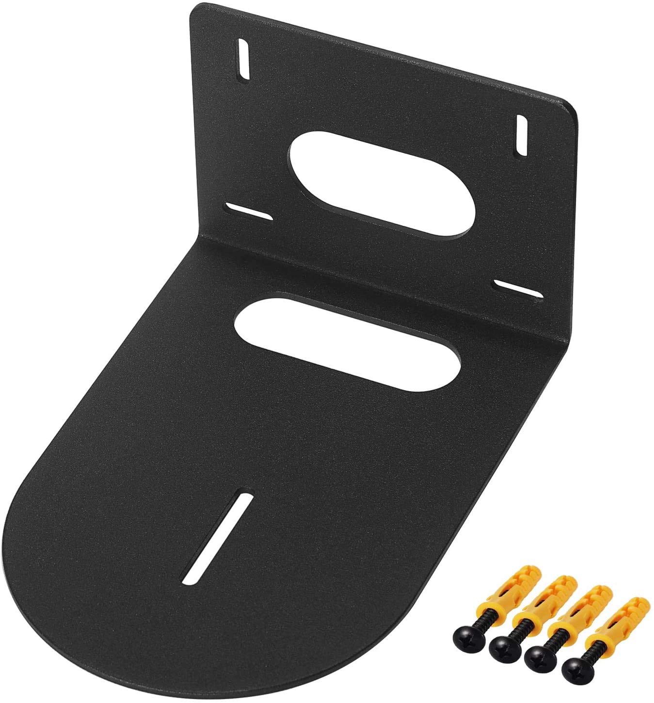 VANROUG Camera Wall Mount Bracket, Universal Security Camera Mounting Holder, Small Universal Wall Mounting Bracket for Hanging Small Select Surveillance Cameras or Speaker, Black Color