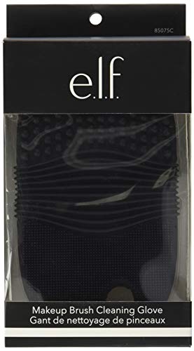 e.l.f. Makeup Brush Cleaning Glove, Black, 5.3 Ounce