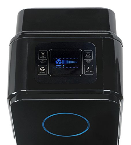 Germ Guardian Air Purifier for Home, Large Rooms, H13 HEPA Filter, Removes Dust, Allergens, Smoke, Pollen, Odors, Mold, UV-C Light Helps Kill Germs, 28 Inch, Black, AC5350B