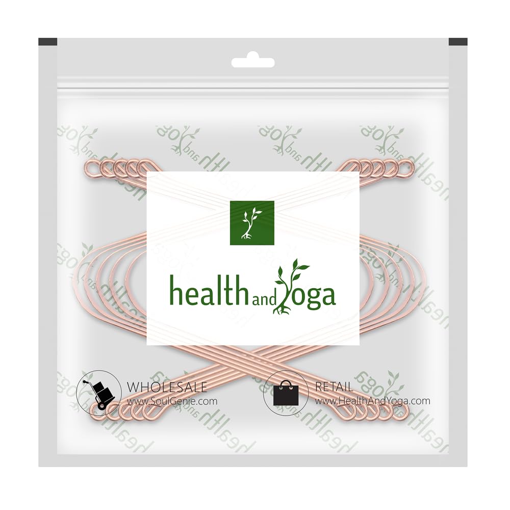 HealthAndYoga™ Oral Hygiene Tongue Scrapers – 24pcs Bulk Pack Disposable Metal Tongue Cleaners - qSwipe Lite Copper Tongue Cleaners (12 pack) + SteloSwipe Lite Stainless Steel Scrapers (12 Pack)