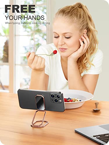 A-LuGei【Foldable & Adjustable】 Cell Phone Ring Holder Finger Kickstand, Magnetic Phone Grip, Phone Stand for Back of Phone Case, Cell Phone Holder for Hand, iPhone Ring Holder Grip Phone Kickstand