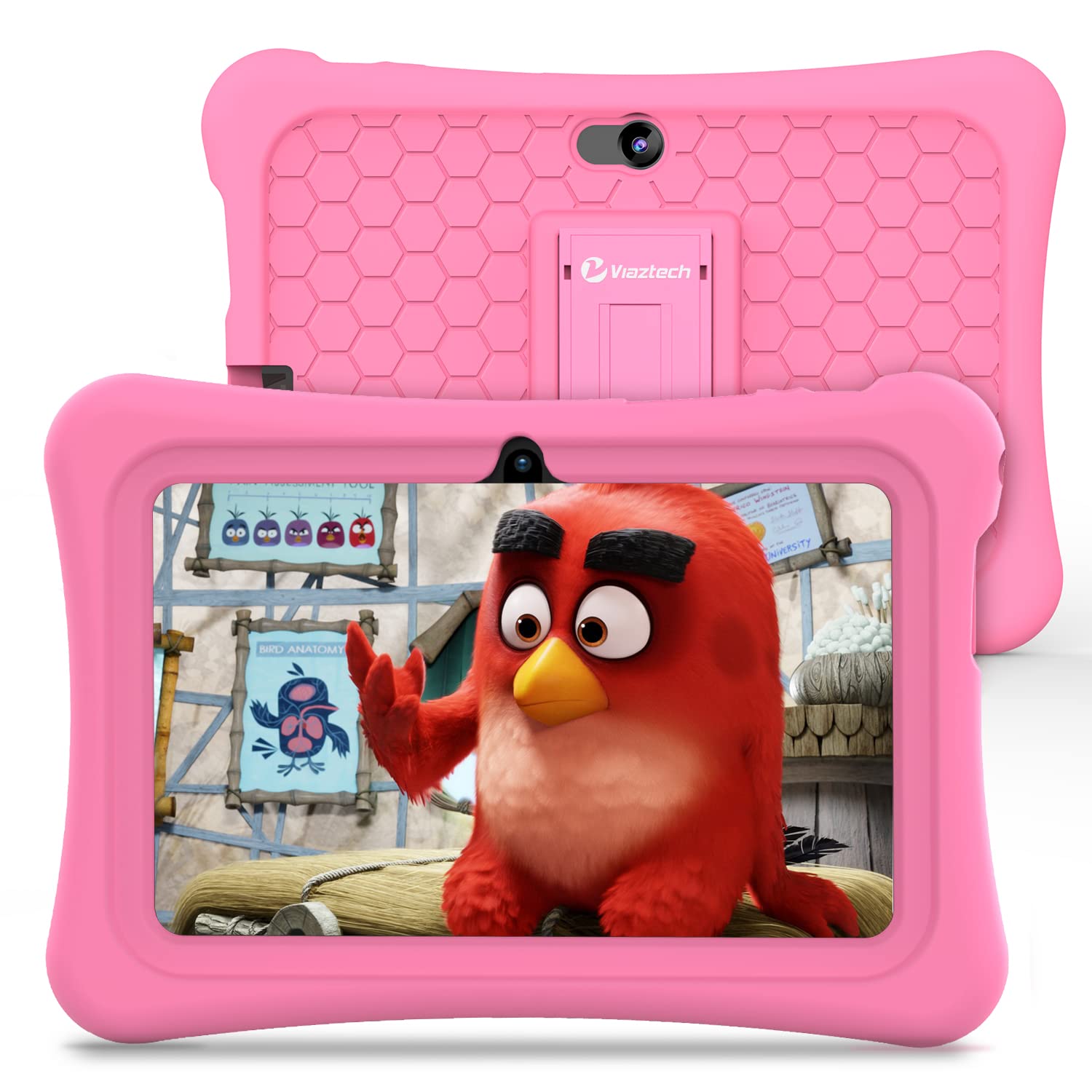 7 inch Kids Tablet 32GB Parental Control,2GB Tablet for Toddlers Quad Core Android 11,Pre-Installed with Kids-Tablet Case,Dual Camera,1024 x 600 Touch Screen,Bluetooth WiFi YouTube Netflix for Girls
