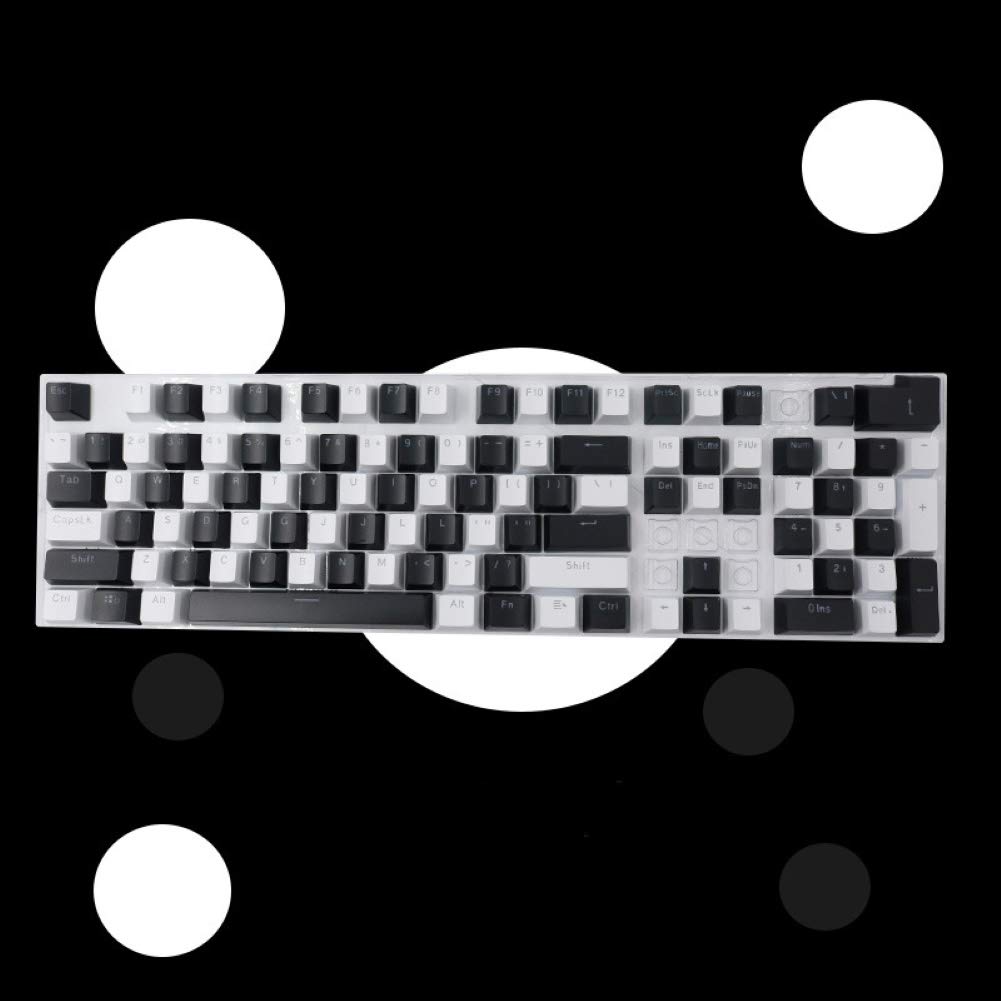 shlutesoy 104Pcs/Set Backlit Mechanical Gaming Keyboard Keycap Portable Keyboard Keycap Gaming/Office Blue
