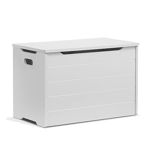 Sorelle Furniture Farmhouse Kids Toy Box, Childrens Storage Box, Wood Toy Chest for Kids, Toy Storage Solution-Childrens Furniture-White