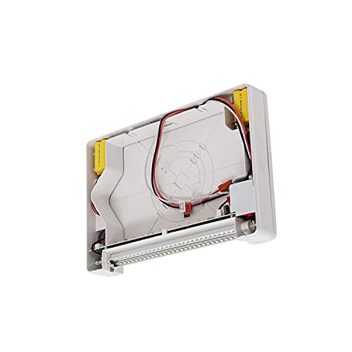 LFI Lights | Compact Combo Red Exit Sign with Emergency Lights | White Housing | All LED | Adjustable Light Bar | Hardwired with Battery Backup | UL Listed | (2 Pack) | COMBOLP-R