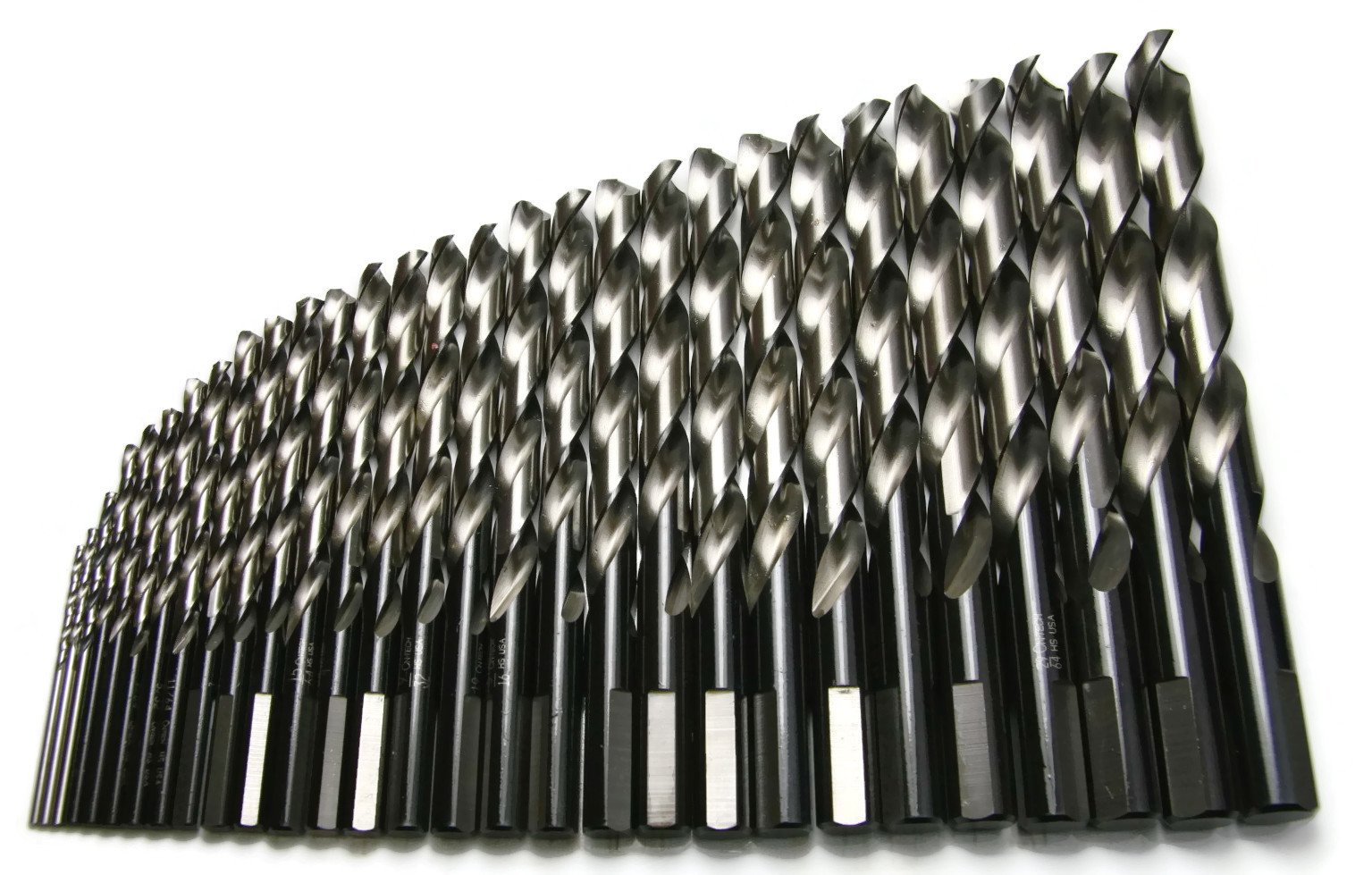 Norseman Drill Bit CN TECH Split Point HSS Jobber Length Cryogenic Drill Bits USA Made - 10 Pack (1/8")