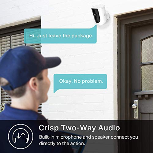 Kasa Home Security Camera System Wireless Outdoor & Indoor Camera by TP-Link, 1080P HD with Siren, Night Vision, Battery Rechargeable, Magnetic Wall Mount, Works w/Alexa & Google Home (KC300S2)