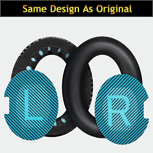 BINGLE Upgraded QC25 Replacement Ear Pads for Bose Sound Insulation Bose Quietcomfort 25 QC15 QC25 QC2 QC35/Ae2 Ae2i Ae2w/ SoundLink & SoundTrue Around-Ear Series Replacement Ear Cushion Black