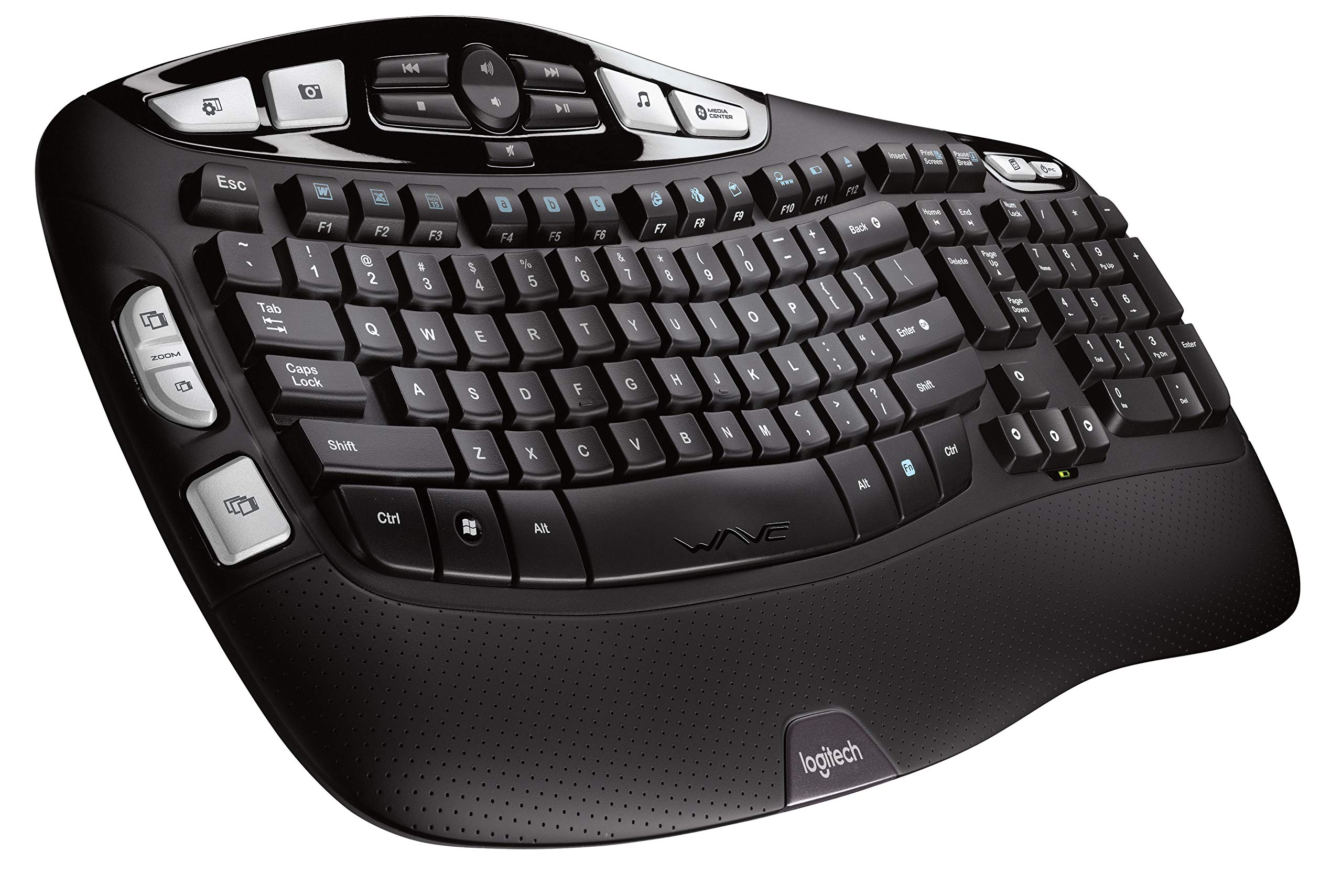 Logitech MX Vertical Wireless Mouse, K350 Wireless Wave Keyboard - Graphite & Black, 4000 DPI, 10m Range, 4 Month Battery, Ergonomic, Rechargeable, Ambidextrous, Windows & MacOS Compatible