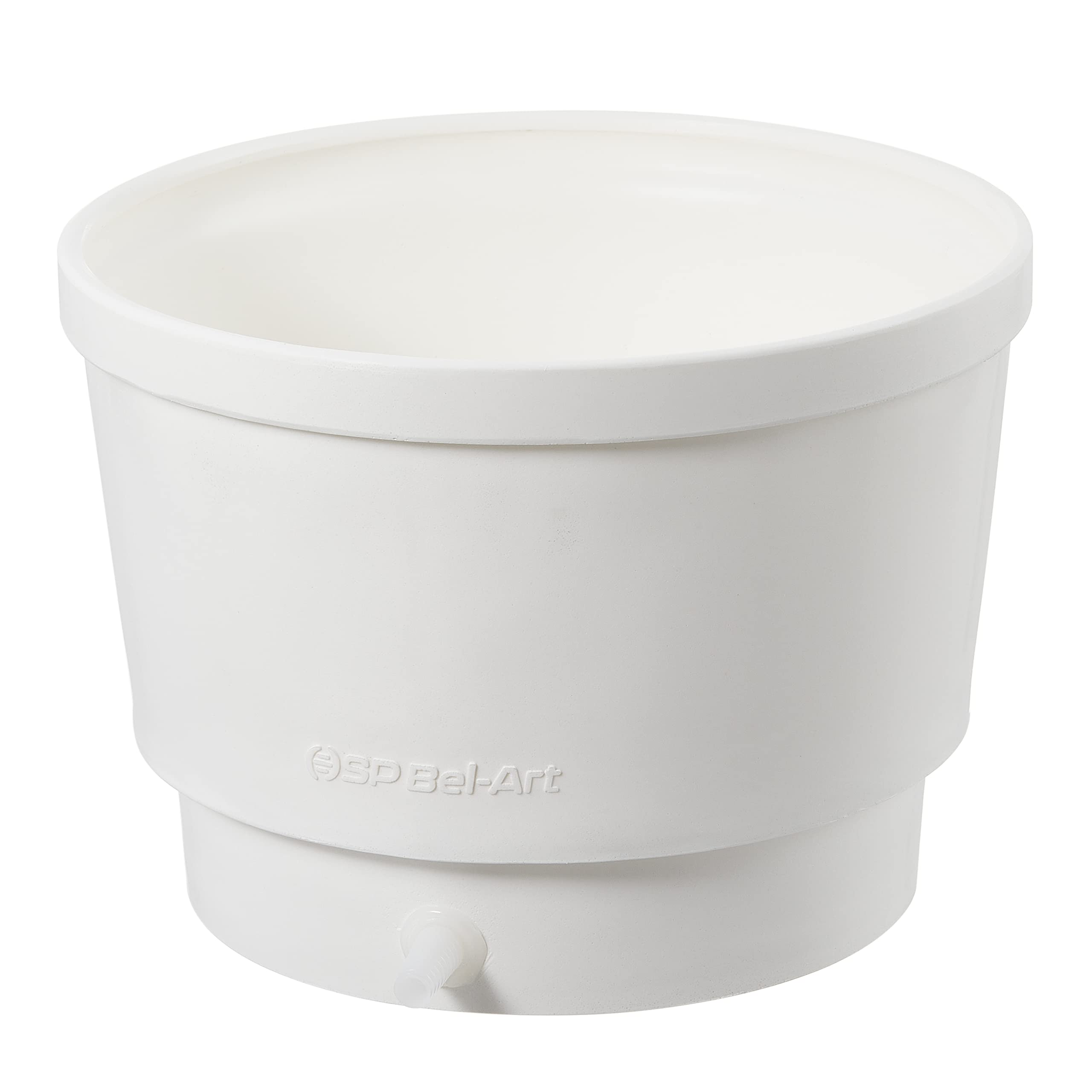 SP Bel-Art Polyethylene Buchner Table-Top Funnel with Perforated Removable Plate; 10.25 in. I.D, 8 in. Height (H14627-1260), White
