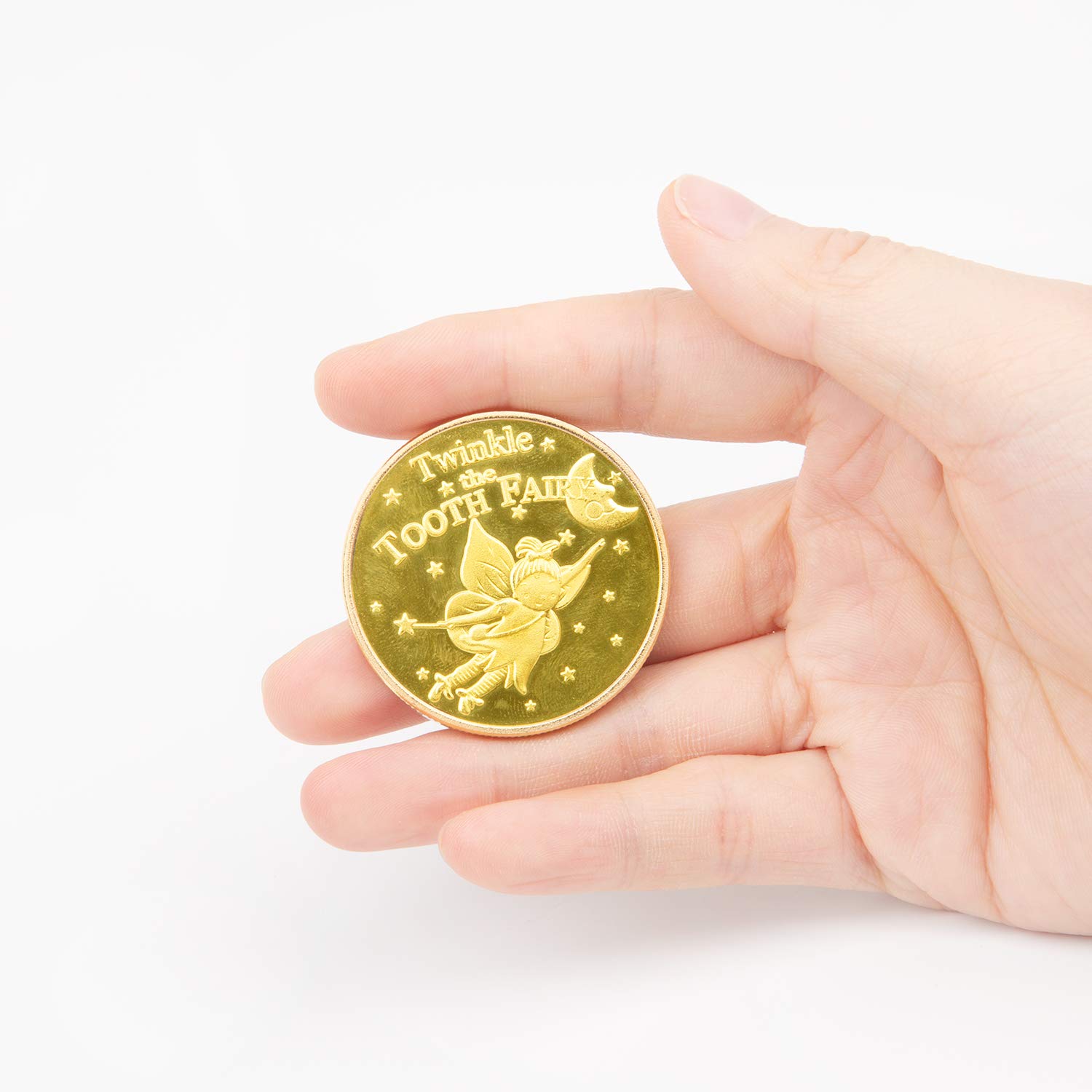 6 Tooth Fairy Gold and Silver Coin, Collection Rewards for Lost Teeth (6 Pcs)