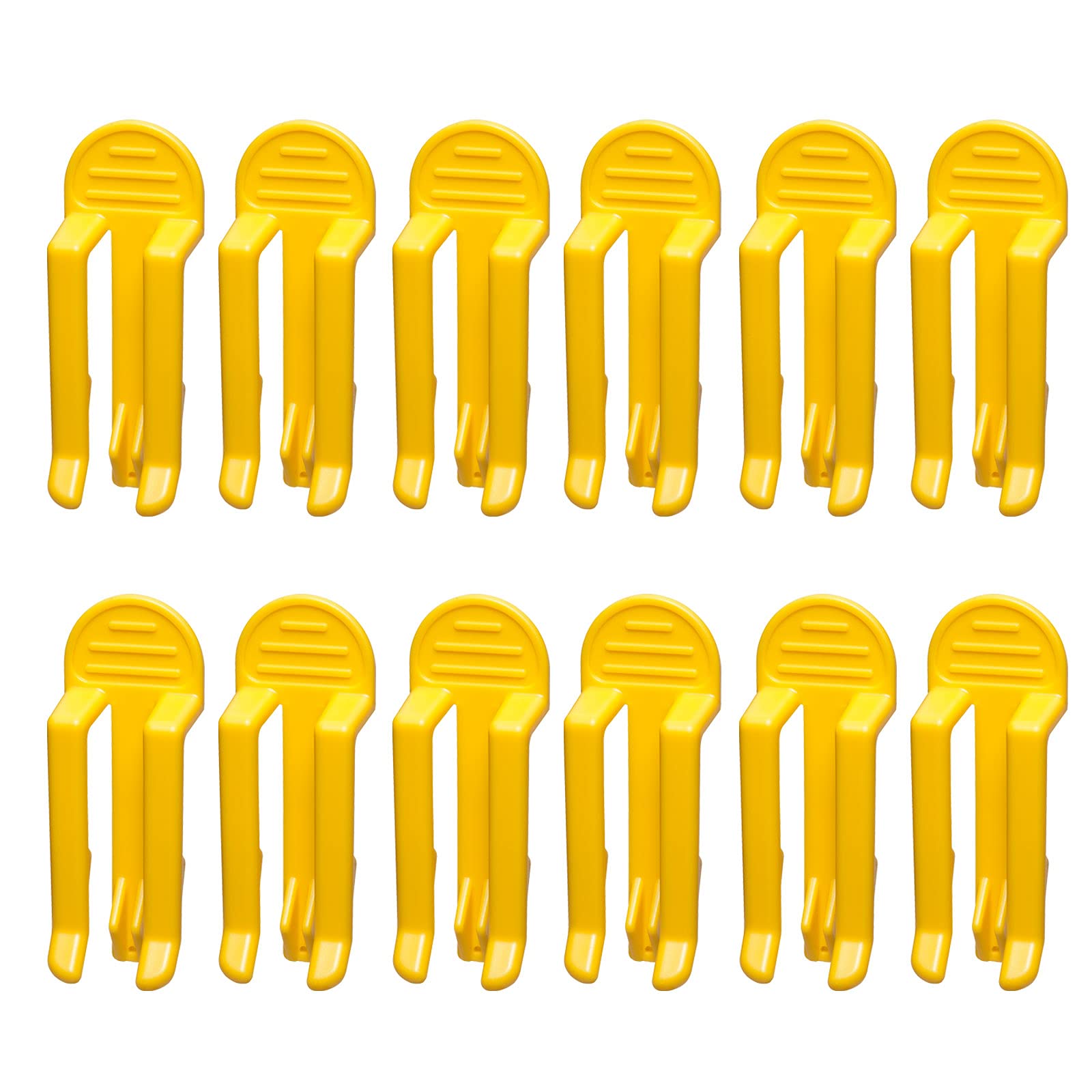 Excell Bag Retaining Clamp Trash Bag Holder Clips (Yellow, 12 Piece) Easy to use, just Clip to Keep Trash Bags Secure. Perfect for Home, Office. Durable Plastic Construction ensures Long-Lasting use.