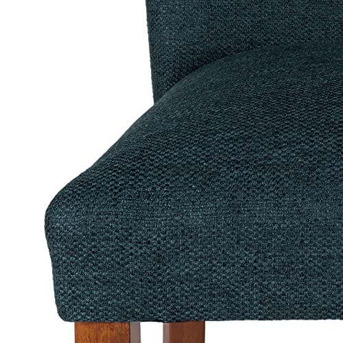 HomePop Parsons Classic Upholstered Accent Dining Chair, Set of 2, Navy