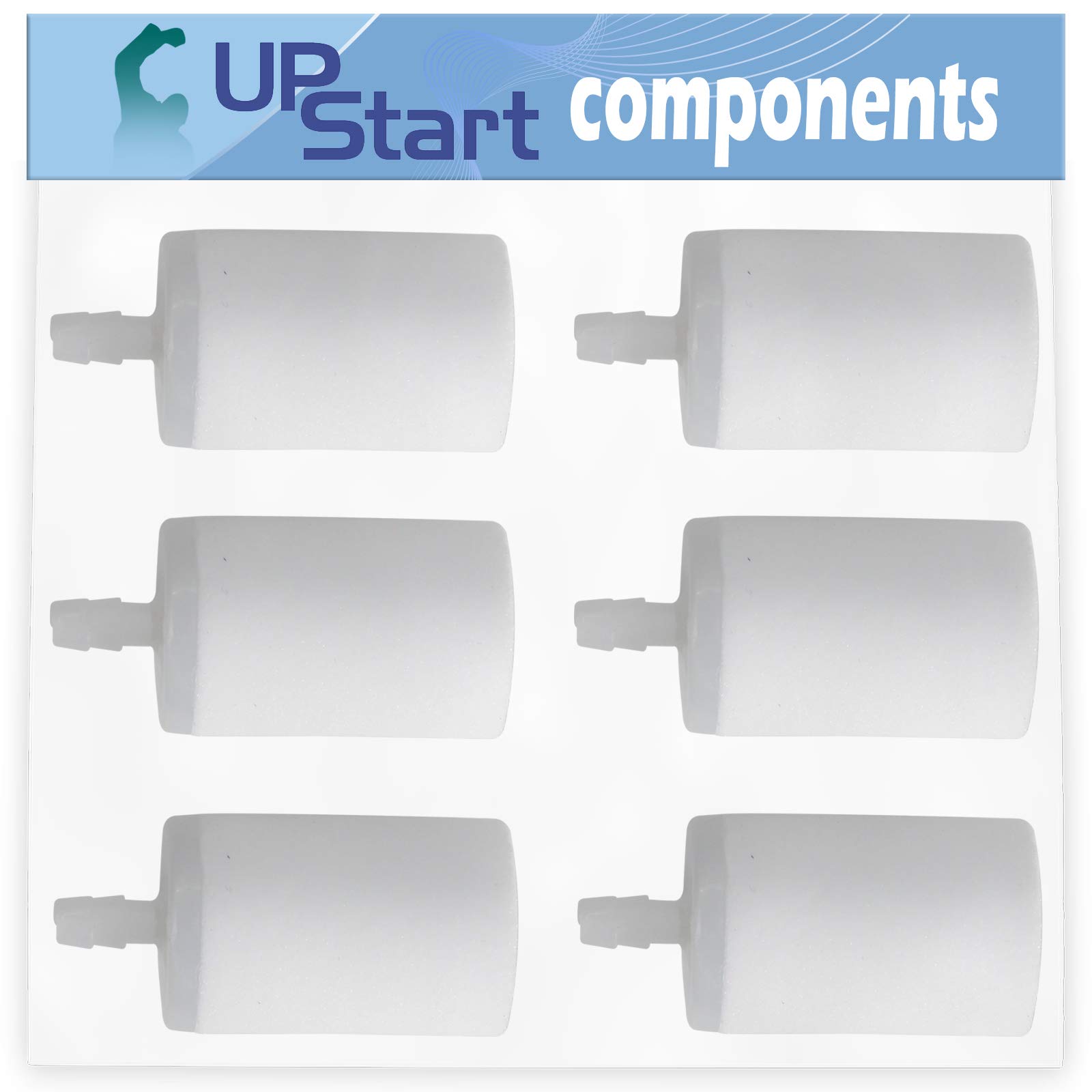 6-Pack 503443201 Fuel Filter Replacement for Husqvarna 591375401 - Compatible with 591375401 Fuel Filter