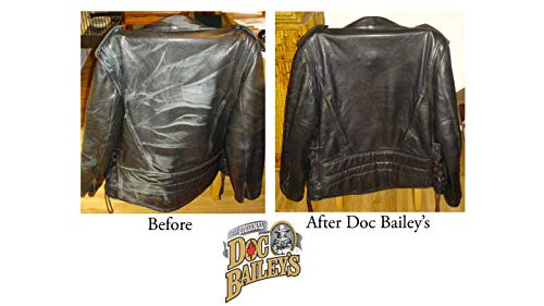 Doc Baileys Black Leather Detail Kit - Restore Your Black Leather & Vinyl Gear - Leather Cleaner, Conditioner, Waterproofer, & Protectant - Re-Dye & Maintain Your Favorite Leather to Look Like New