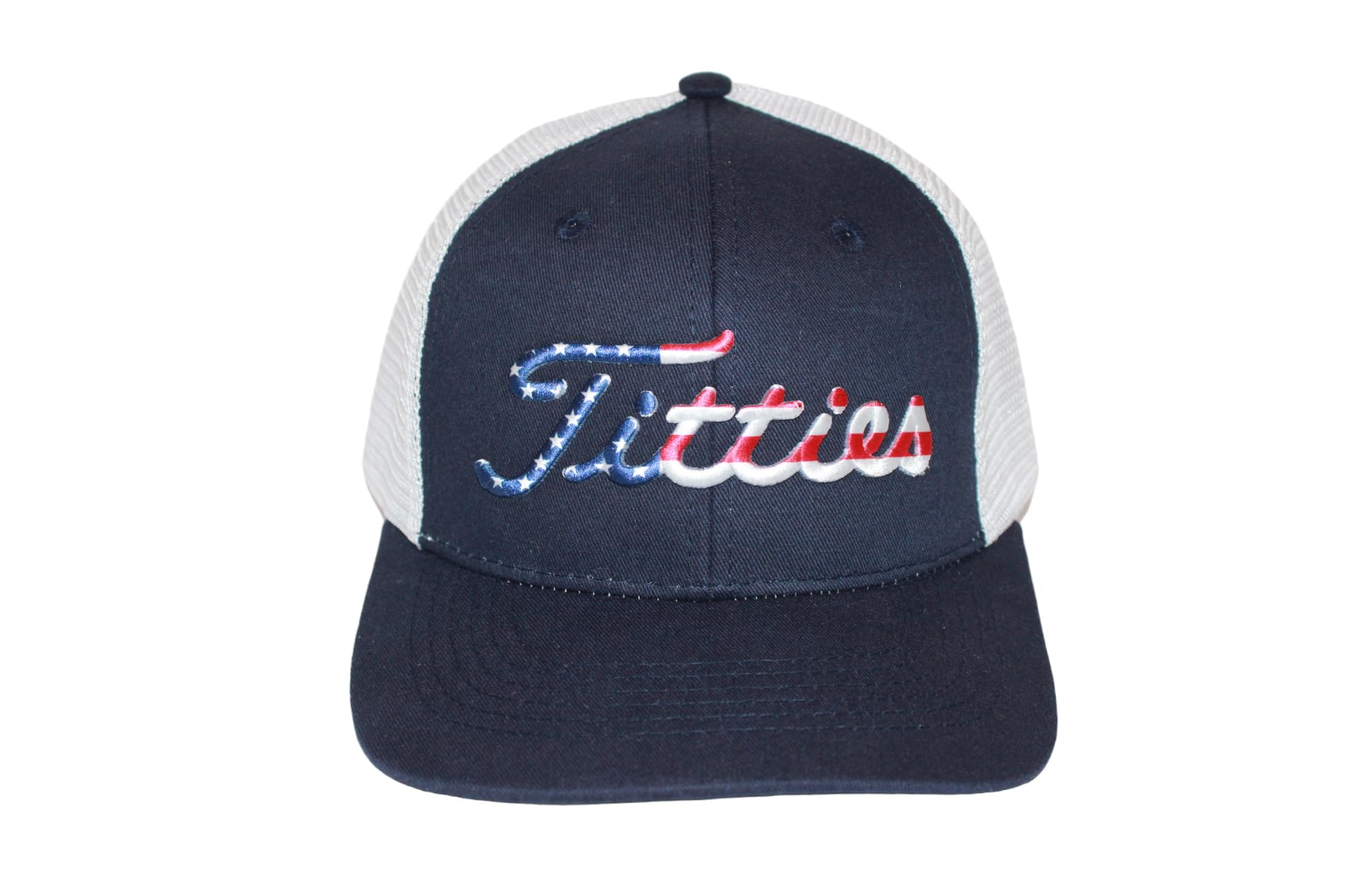 All Possibilities 369 USA Titties Snapback Navy with White Mesh Golf Hat Men, Women, Funny