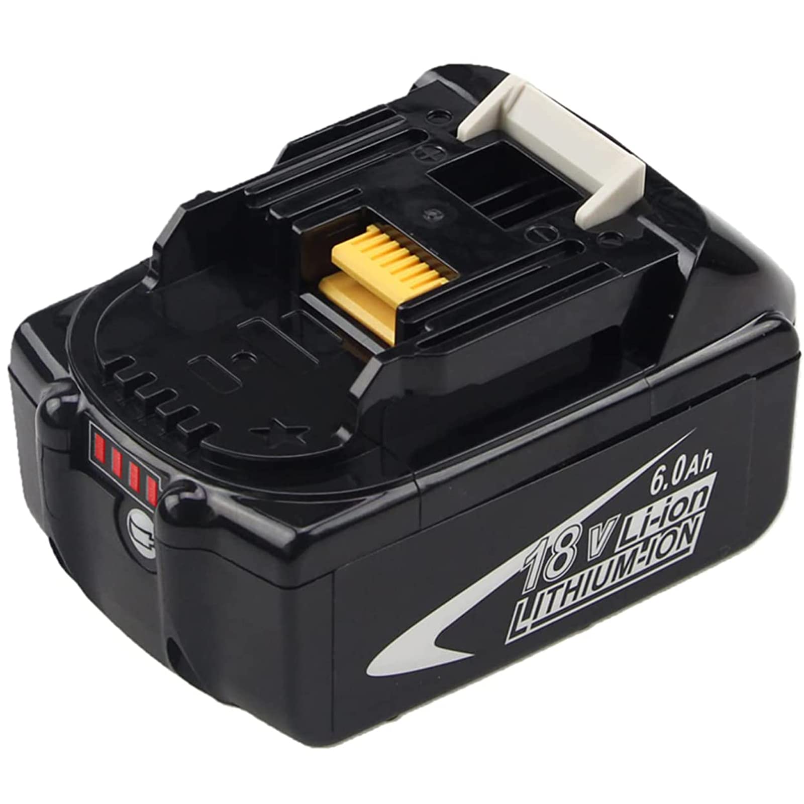 6.0Ah BL1860B Replacement Battery Compatible with Makita 18V Battery BL1860B-2 BL1860 BL1850 BL1840 BL1830 LXT-400 Cordless Power Tools with LED Indicator