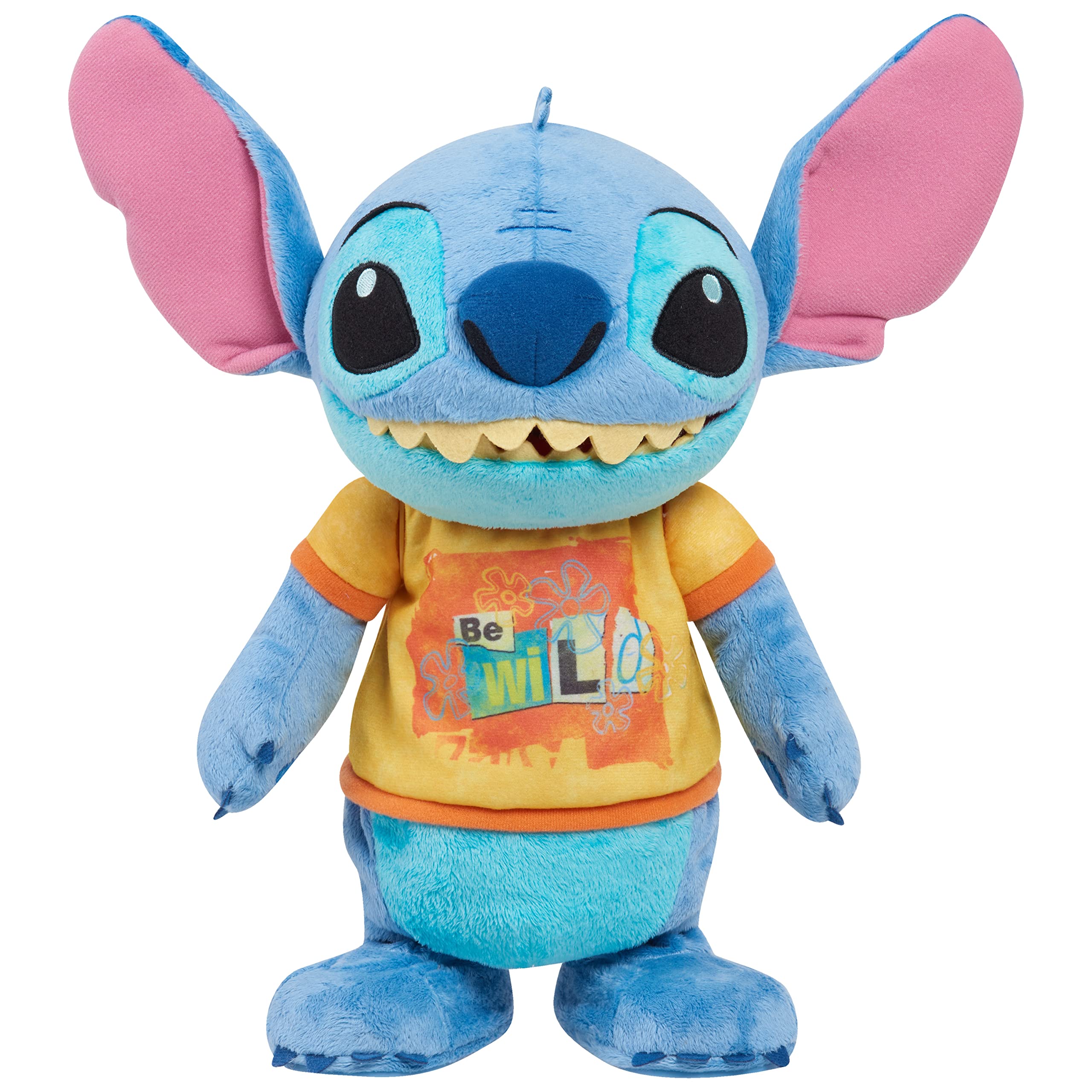 Just Play Disney Dancing & Grooving Stitch Plush with Sounds, Disney Lilo & Stitch, Kids Toys for Ages 3 Up