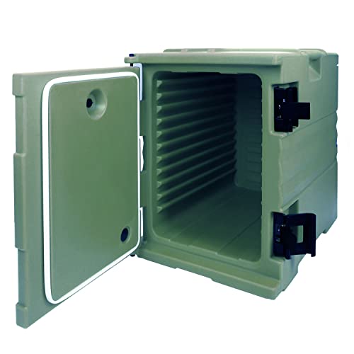 82 Qt Insulated Food Pan Carrier Food Warmer with Wheels, Great for Catering, Front Loading with Handles and Double Buckles, Stackable Food Box for Event Catering and Restaurant
