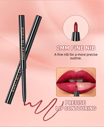 3Pcs Dark Brown Matte Liquid Lipstick, Lip Liner, Lip Gloss Trio Lip Set - One Step Lips Makeup Kits Waterproof Long-Lasting Moisturizing Velvety Nude Lip Stain Make Up Gift Set (11#)
