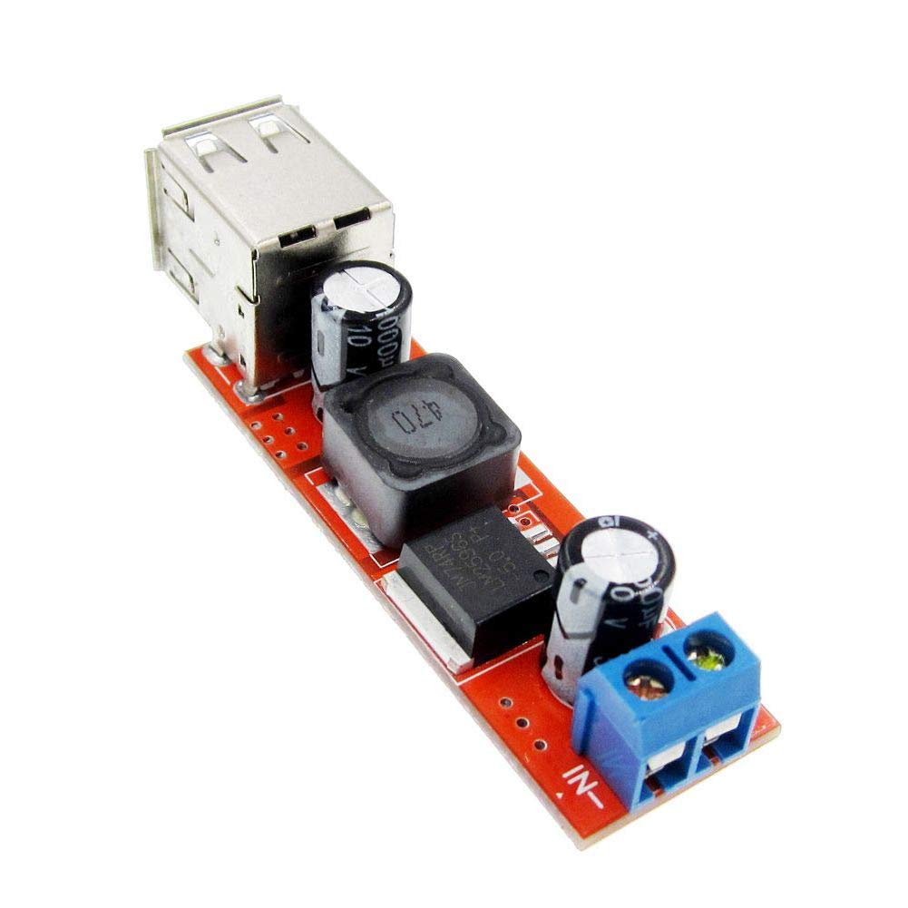 3Pcs DC to DC Voltage Regulator Step Down Power Supply Buck Converter Module 6-40V to 5V 3A Dual USB Port Output