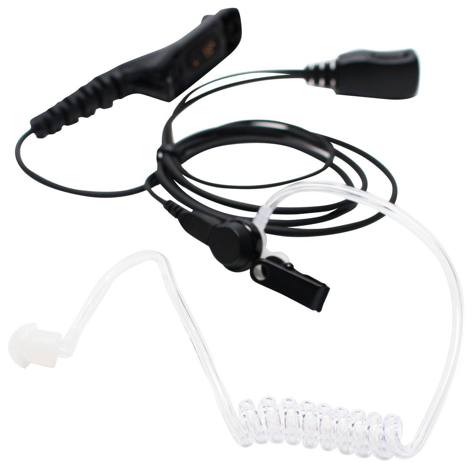 FBI Earpiece with Push to Talk (PTT) Microphone Replacement for Motorola - Compatible with Motorola APX 6000, Motorola APX 7000, Motorola XPR 6550, Motorola XPR 7550, Motorola APX 4000