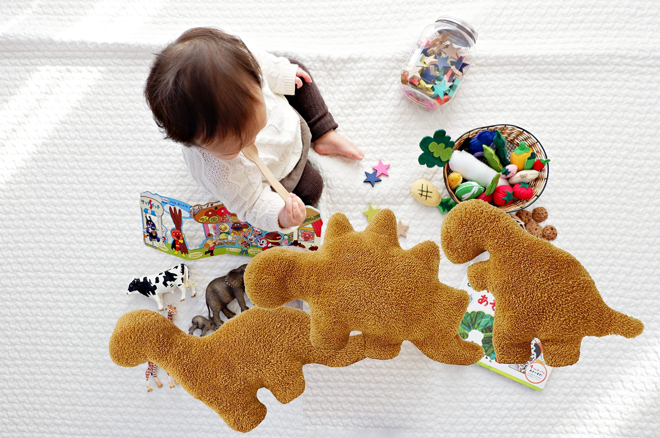 Aucess Dino Chicken Nugget Pillow Set 16in 3PCS