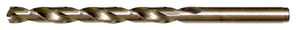 Cle-line C23361 Cobalt Heavy Duty Jobber Length Drill, Cobalt, Gold Oxide Finish, Straight Shank, 135-Degree Split Point, 5/16" Drill Diameter (Pack of 6)