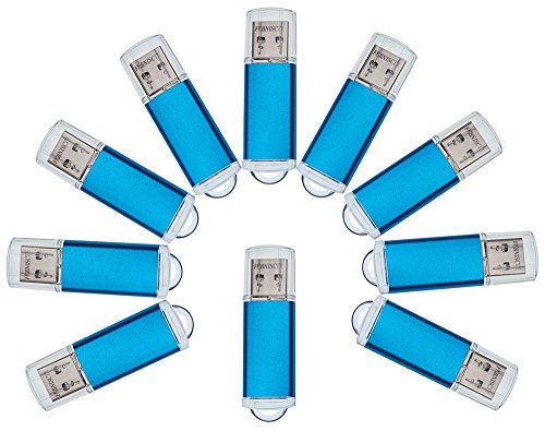FEBNISCTE 16GB USB 3.0 Flash Drives Bulk Pack of 10 Blank USB Flash Drives Portable USB Drives