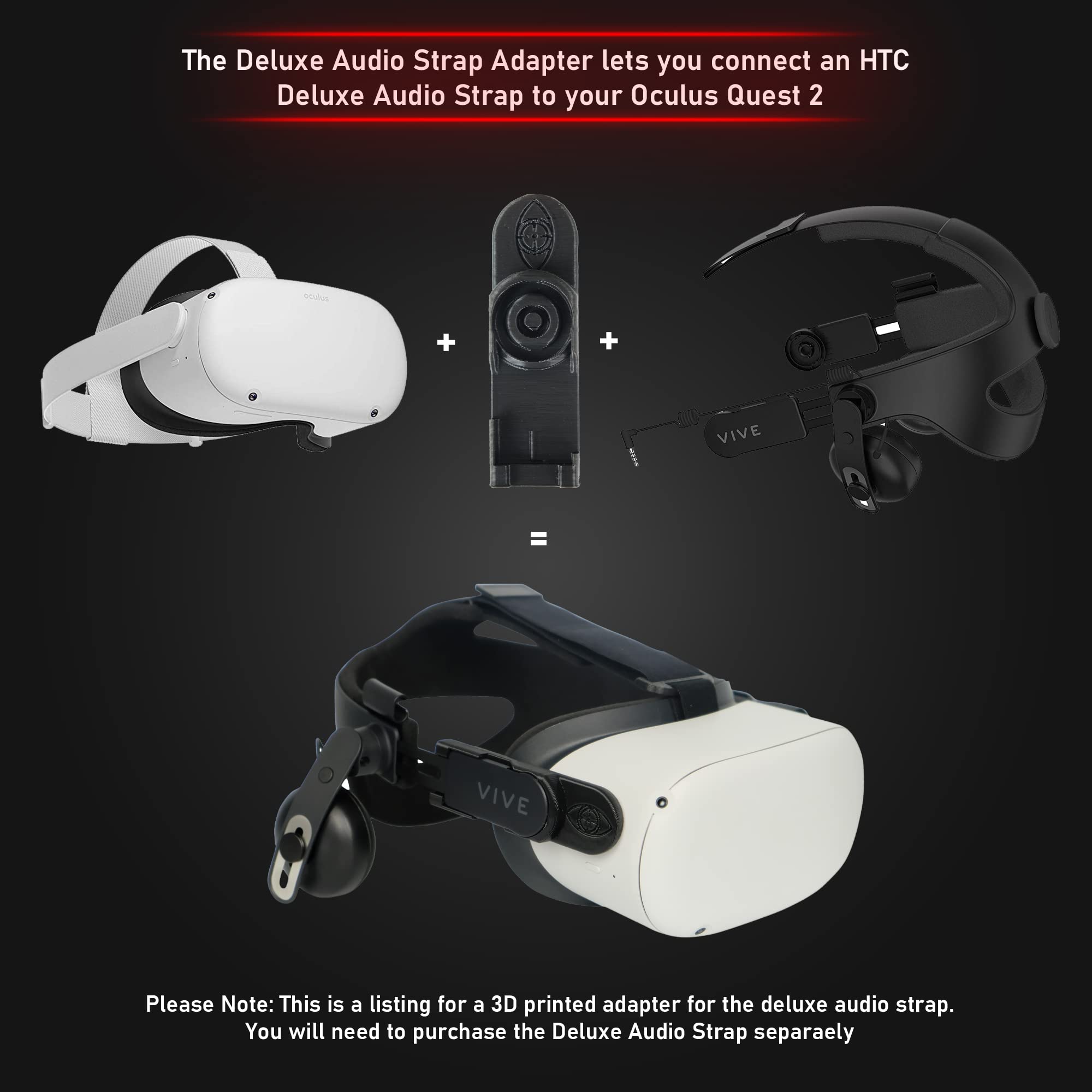 DeadEyeVR Deluxe Audio Strap Adapter for The DAS (Green)