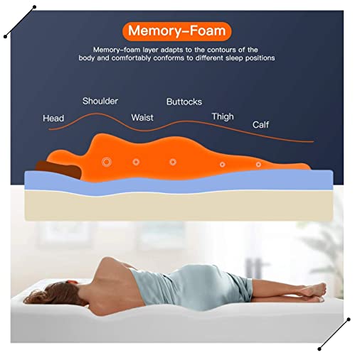 8in Gel Memory Foam Mattress Mattresses Medium Firm Mattresses Cool Sleep & Pressure Relief, CertiPUR-US Certified/Bed-in-a-Box,Queen