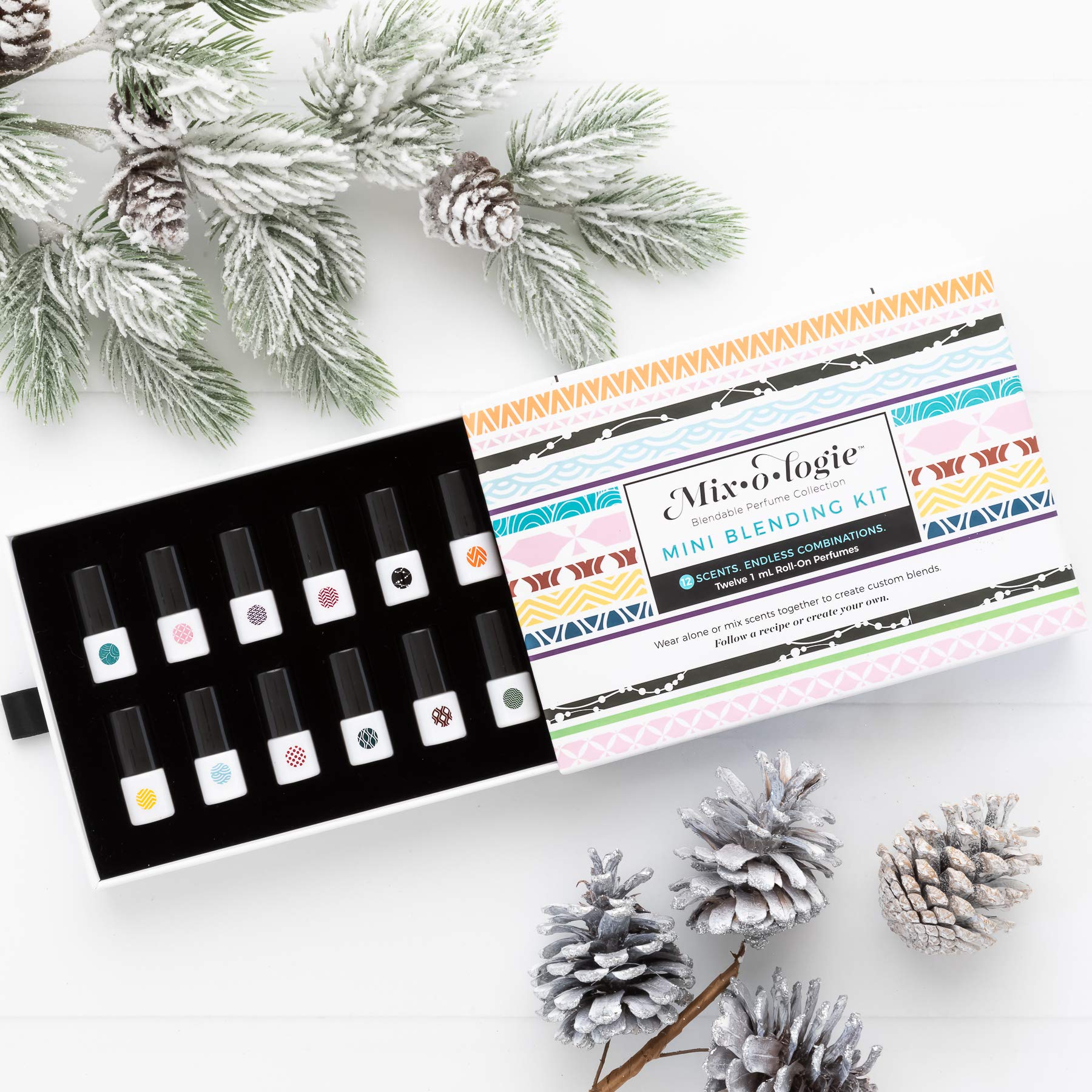 Mixologie Mini Blending Kit - Perfume Blending Kit - Fragrance Sample Set - Rollerball Sampler of Perfume Oils - Alcohol Free Perfume Discovery Kit