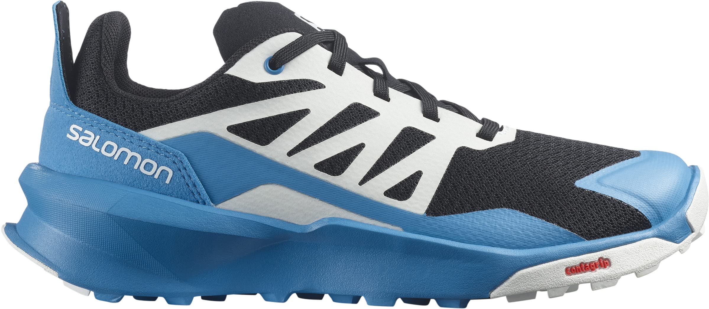 Salomon Kids Patrol Trail Running Shoes, Magnet/Pearl Blue/Tobacco Brown, 1 US Unisex Little