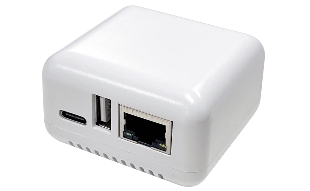AllAboutAdapters USB Printer Sharing Server Box for Accessing Single USB Printer Over Local Network