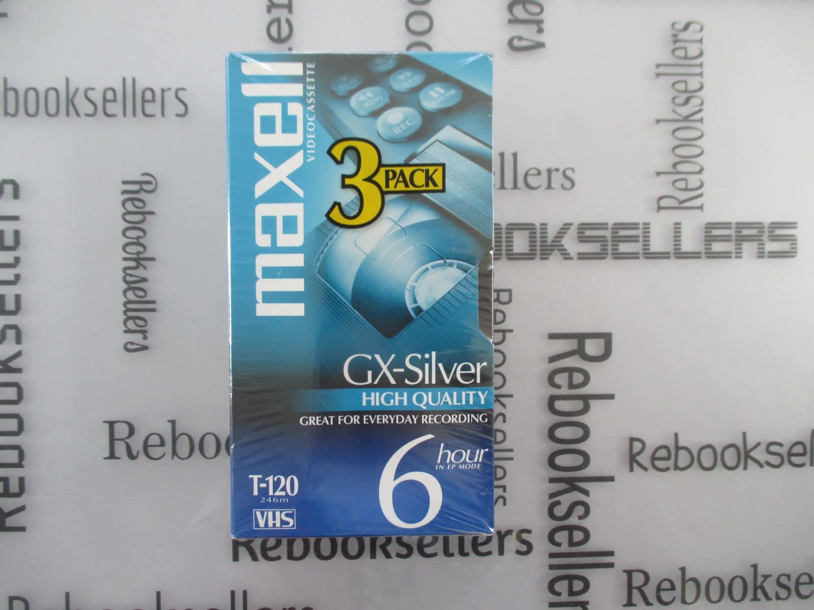 Maxell GX-Silver VHS Video Tape, 120 VHS, 3 pack (214048)